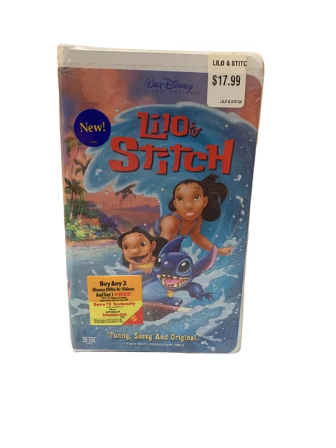 DISNEY'S LILO & Stitch VHS Clamshell Movie Animazione Walt Disney ...