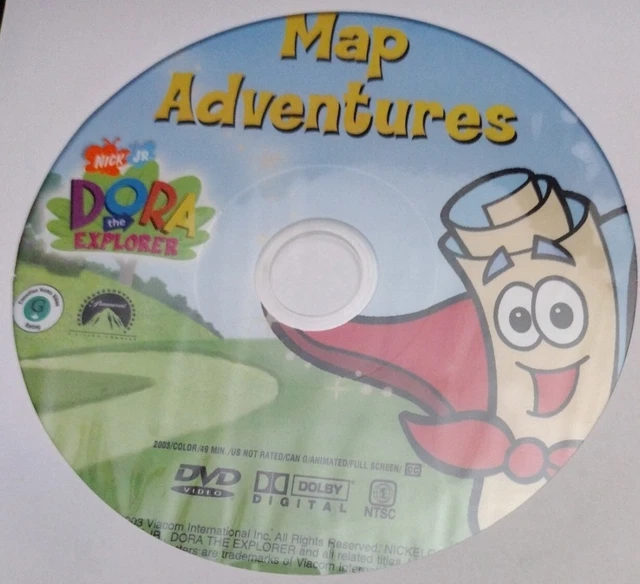 DORA THE EXPLORER - Map Adventures (DVD disc only, 2003) nick jr EUR 2 ...