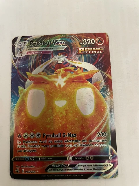 CARTE POKÉMON PYROBUT VMAX E045/264 POING FINAL 2021 FR EUR 50,00 ...