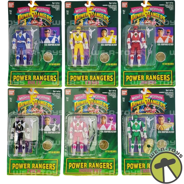 LOT OF 6 Mighty Morphin Power Rangers Action Figures w/ Tattoo 1994 ...
