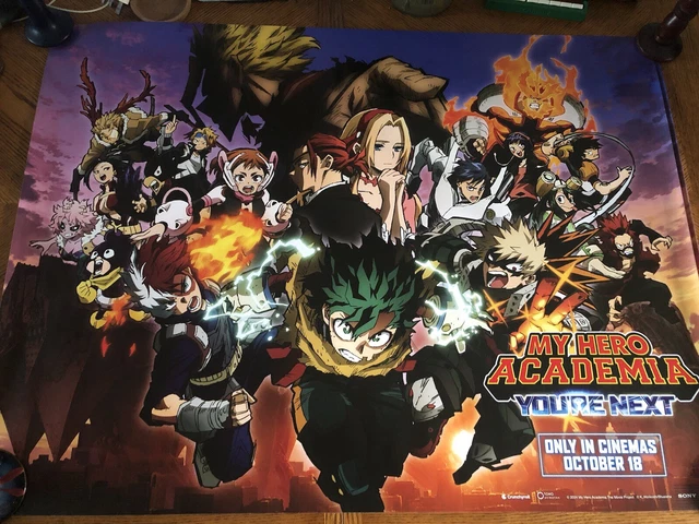 MY HERO ACADEMIA You’re Next Original UK Cinema Quad Poster 30 x 40 ...