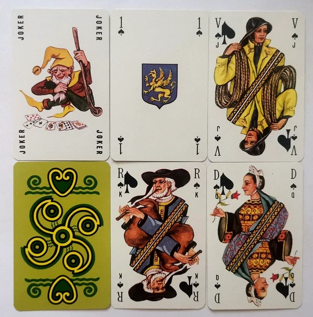 VINTAGE PLAYING CARDS Bretagne Ports Of France Non Standard 52 & 2J Uk ...