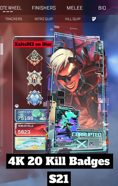 S21 ! BADGE APEX Legends 4K & 20 kill - /xbox/playstation/pc [Lire la description] EUR 26,72 ...