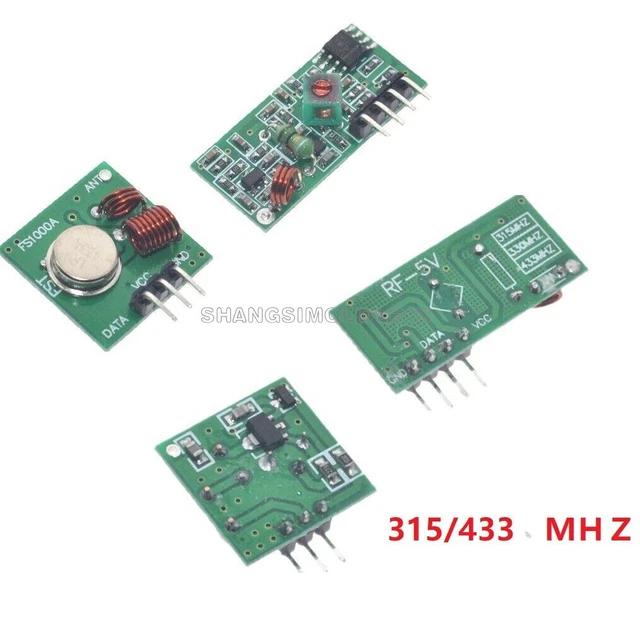 1/5X 315/433MHZ RF Transmitter Receiver Module Wireless Transmitter $4. ...