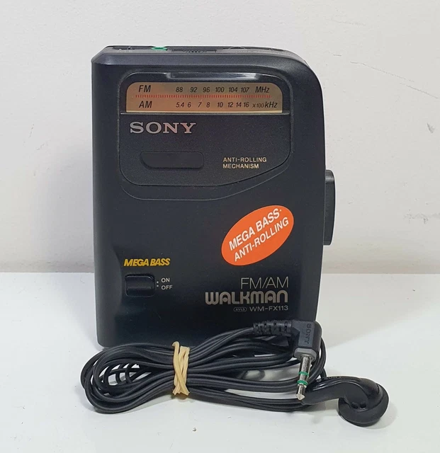 SONY WALKMAN WM-FX113 Cassette Tape Player 1995 w Headphones | Great ...