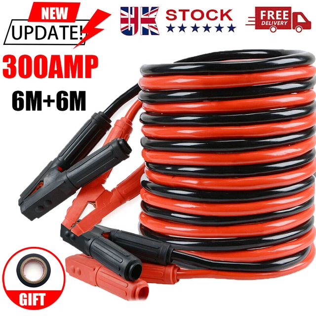 6m Heavy Duty Jump Leads 3000amp Car Van Battery Starter Booster Cables