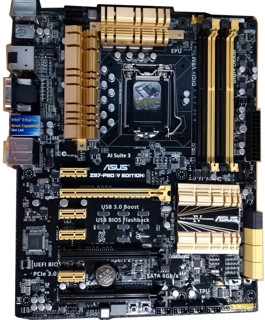 ASUS Z87-PRO V Edition LGA1150 Socket Motherboard - Used and Tested ...