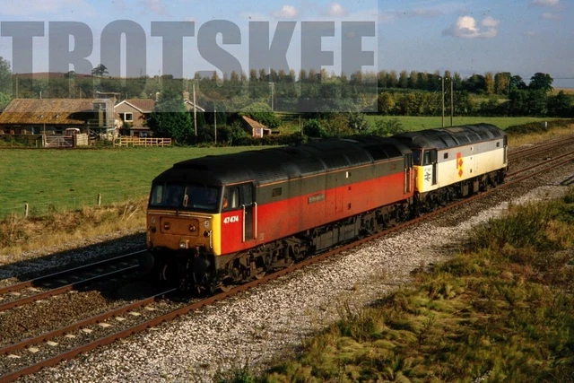35MM SLIDE BR British Railways Diesel Loco Class 47 47474/605 1991 Orig £4.98 - PicClick UK