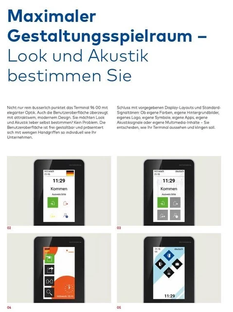 DORMAKABA KABA ZEITERFASSUNG Terminal B-web 9600 NEU/OVP EUR 849,95 ...