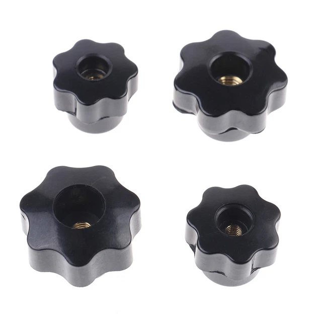 PLASTIC M4/M5/M6/M8 FEMALE thread seven star shaped head clamping nuts knob_xi $1.44 - PicClick CA
