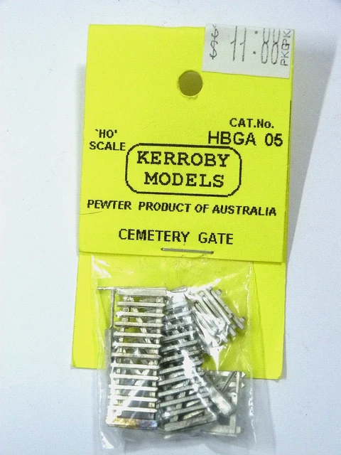 KERROBY MODELS HO Scale 1/87 cemetery gate kit white metal Part #HBGA05 ...