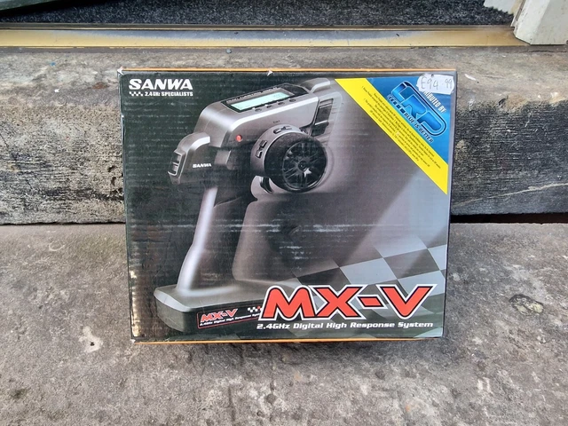 SANWA MX-V 3 Channel 2.4Ghz Radio,Transmitter And Receiver,Rc Car £28.00 - PicClick UK