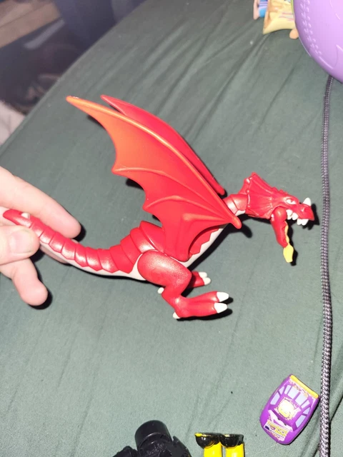 PLAYMOBIL RED DRAGON Toy Figure Medieval Castle Collectible 2009 Fire ...