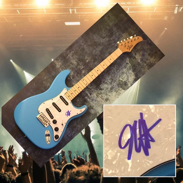 GFA PIERRE TEMPLE Pilots Bande Jeff Gutt Signé Électrique Guitare ...