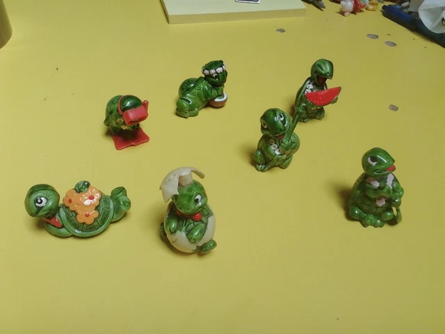 LOT 7 FIGURINES KINDER Surprise Tortues Collection Réf Lotk2 EUR 5,00 ...