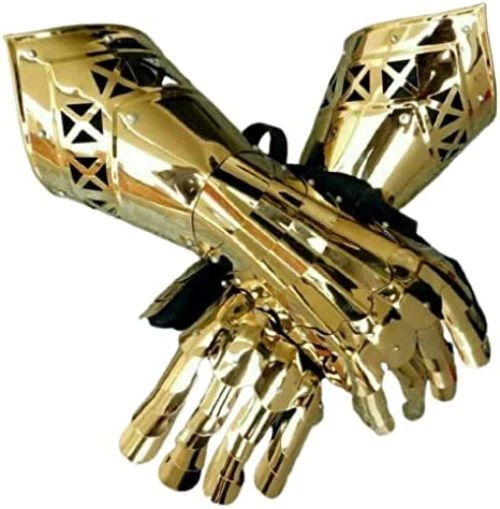 MEDIEVAL WARRIOR METAL Gothic Knight Style Gauntlet Functional Armor ...