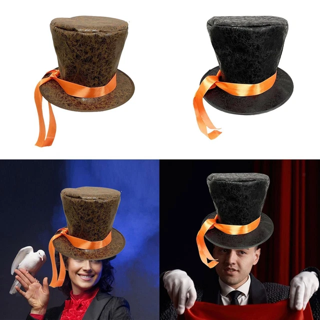 TOP HAT DRESS up Retro Foldable Party Hats for Party Festival Christmas ...