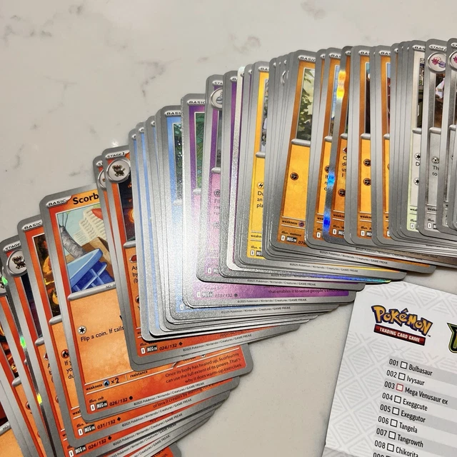 100 X MEGA Evolution Pokemon Cards - Bundle Including Mega EX Card ...