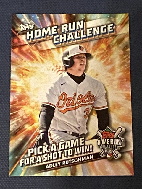 ADLEY RUTSCHMAN 2024 Topps Baseball « Home Run Challenge » BALTIMORE ...
