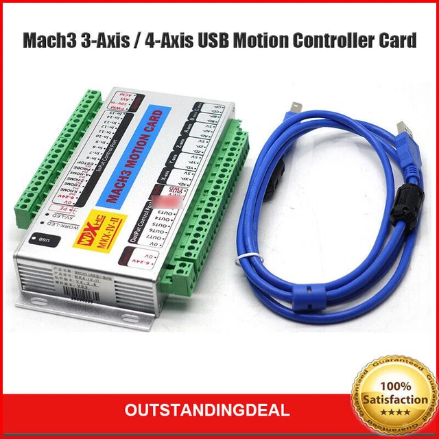 MACH3 MOTION CARD 3-Axis/4-Axis USB Motion Controller 2MHz CNC Breakout ...