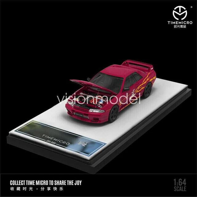 TIME MICRO 1:64 GTR32 Fast & Furious Wine Red/Yellow Diecast Model $25. ...