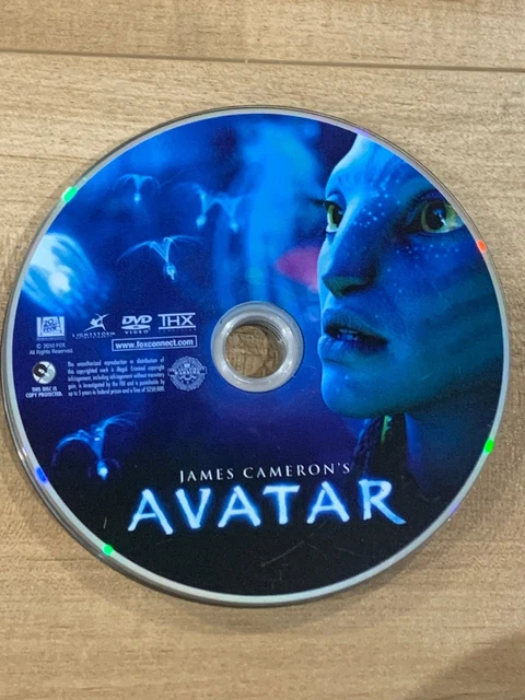 JAMES CAMERONS AVATAR DVD Disc 2009 Movie Single Disc SciFi Film ...