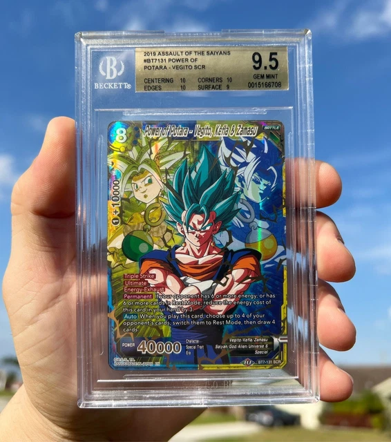 DRAGON BALL SUPER Power Of Potara Vegito Kefla & Zamasu BT7-131 SCR BGS ...