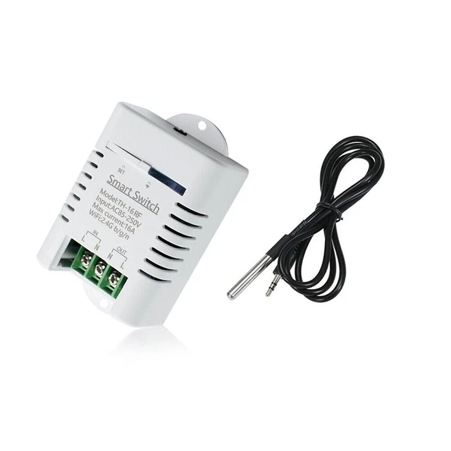 TEMPERATURE SENSOR SMART Switch DS18B20 Home Remote Control Waterproof ...