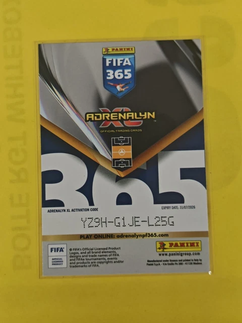 CARTE PANINI FIFA 365 2026 Declan Rice #Fan48 Red Parallele Fans ...