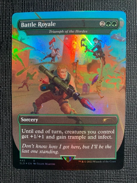 TRIUMPH OF THE Hordes - Battle Royale - Borderless Foil - Secret Lair ...
