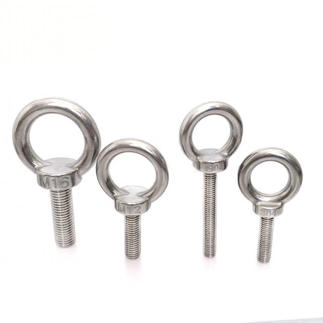 M3 M4 M5 M6 M8 M10 Metric Lifting Eye Bolts Screws A2 Stainless Steel