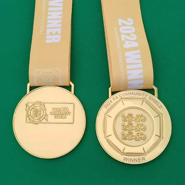 2024 FA COMMUNITY Shield Medal W/Ribbon Collection Champion's medal £11 ...