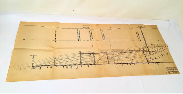 SAARBERG ORIGINAL MARKSCHEIDER Karte Bergwerk Camphausen aus den 1950er ...