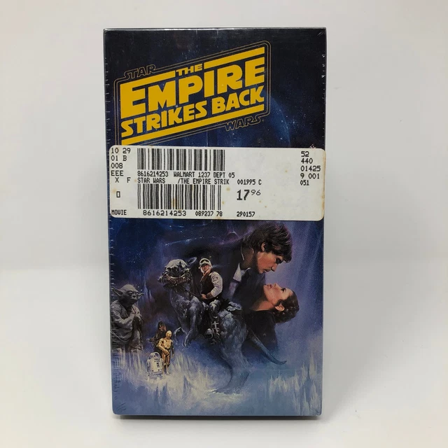 THE EMPIRE STRIKES Back (VHS, 1980) 1990 CBS Fox Blue Watermark / NEW ...