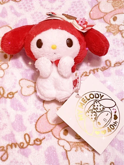 MY MELODY 40TH Anniversary Little Red Riding Hood Mascot Keychain Plush ...