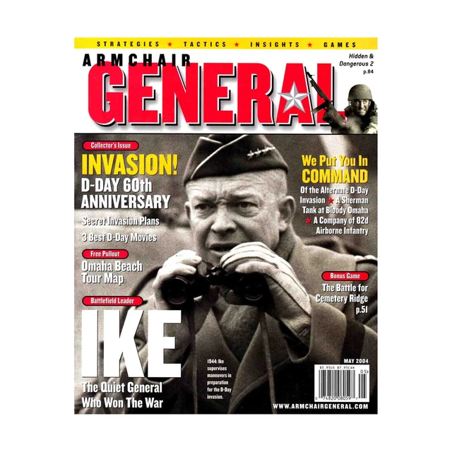 WEIDER HISTORY ARMCHAIR General Vol. 1, #2 "D-Day, IKE" Mag Fair+ £4.65 ...