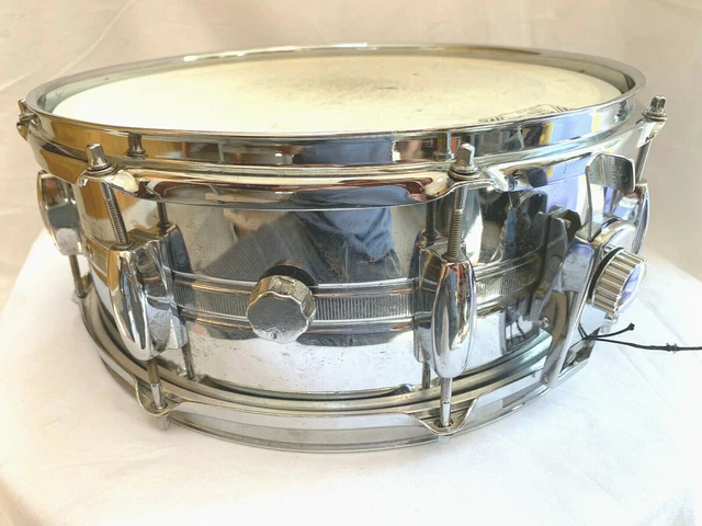 PEARL 60S 70S Vtg Steel Snare Drum Shell 5x14 MIJ Japan 8-Lug Thunder ...