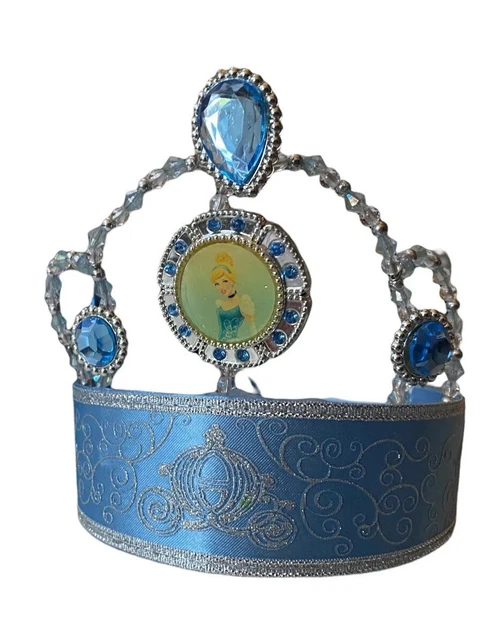 DISNEY CINDERELLA CROWN Tiara Costume Headband Crystal Play Crown ...
