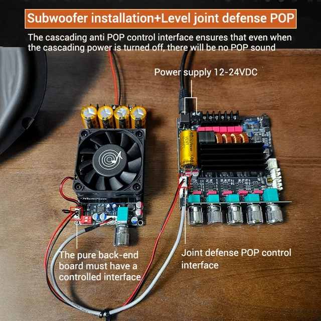 TB21Q QCC3034+TPA3116 BLUETOOTH Amplifier Board 2.1 Channel Lossless ...