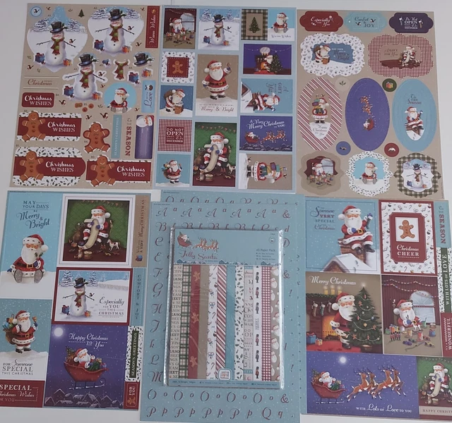CRAFT CLEAROUT JOLLY Santa Cardmaking Bundle, Inc A5 Paper Pack £4.50 ...
