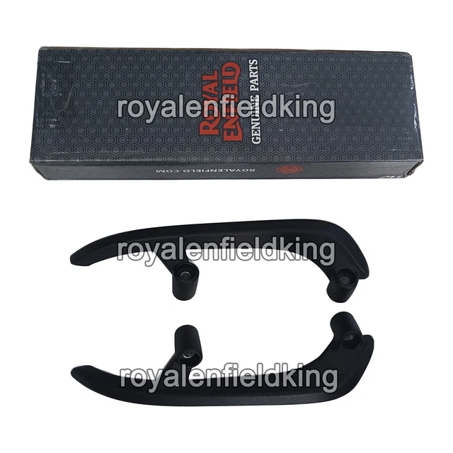 ORIGINAL ROYAL ENFIELD Meteor 350 LH & Rh Seite Griff Schienen Schwarz ...