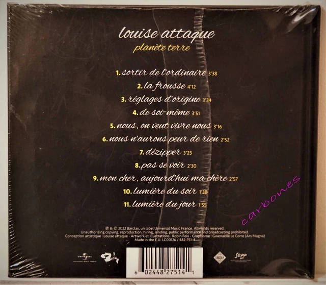 CD LOUISE ATTAQUE Planète Terre édition limitée Livre-disque Gaëtan ...