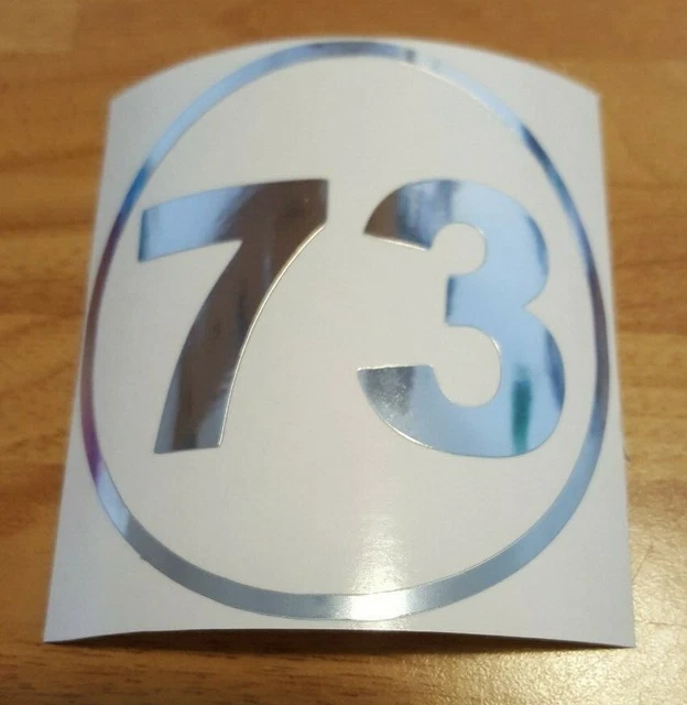 RACING NUMBERS X2 Chrome Vespa Lambretta Scomadi Royal Alloy AJS (100mm ...