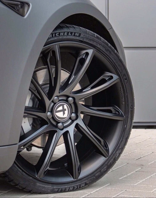 TESLA MODEL 3 -Tomason TN24 8.5 X 20 ,5 X 114.3 40 dark hyper black CC ...