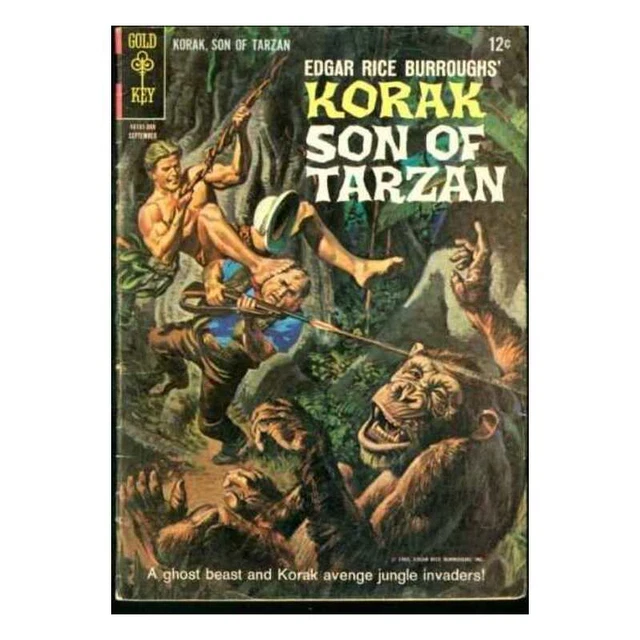 KORAK: SON OF Tarzan (1964 series) #10 in Fine + condition. Gold Key ...