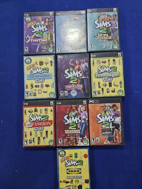 THE SIMS 2 EXPANSION BUNDLE LOT FOR PC. 10 Expansions COMPLETE! £46.14 ...