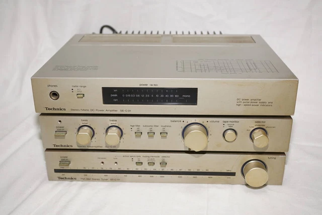 TECHNICS COMPONENT CONTROL amplifier power amplifier tuner SU-C01 SE-C01 ST-C01 £460.32 ...