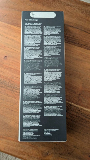 GOOGLE PIXEL WATCH 3 41mm Matte Black/Obsidian WiFi Brand New Unopened ...