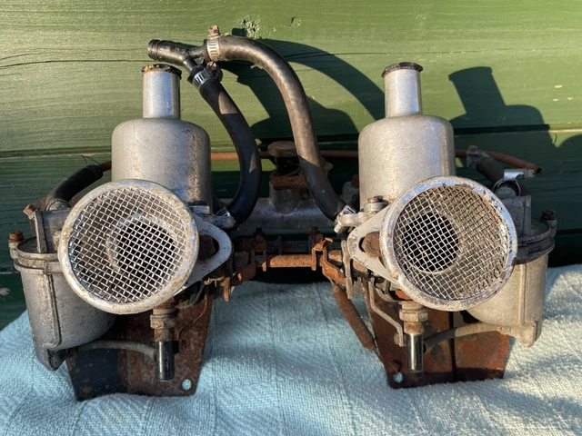 CLASSIC BMC MINI COOPER S Mk3 MANIFOLD 12G2463 TWIN HS2 SU CARBURETTOR ...