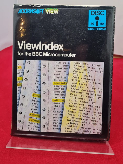 VIEWINDEX FOR THE Acorn BBC Micro Acornsoft Disc 40/80T & User Guide 1984 £22.99 - PicClick UK